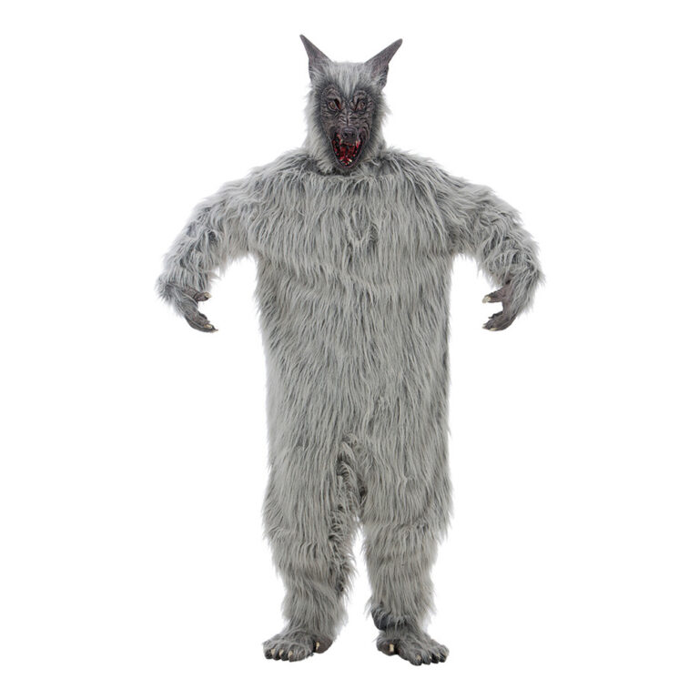 varulv plysdragt varulv heldragt varulv maskot kostume - KostumeUniverset