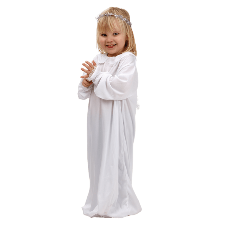 Lucia kjole til børn - KostumeUniverset - Lucia kjole og Lucia krone