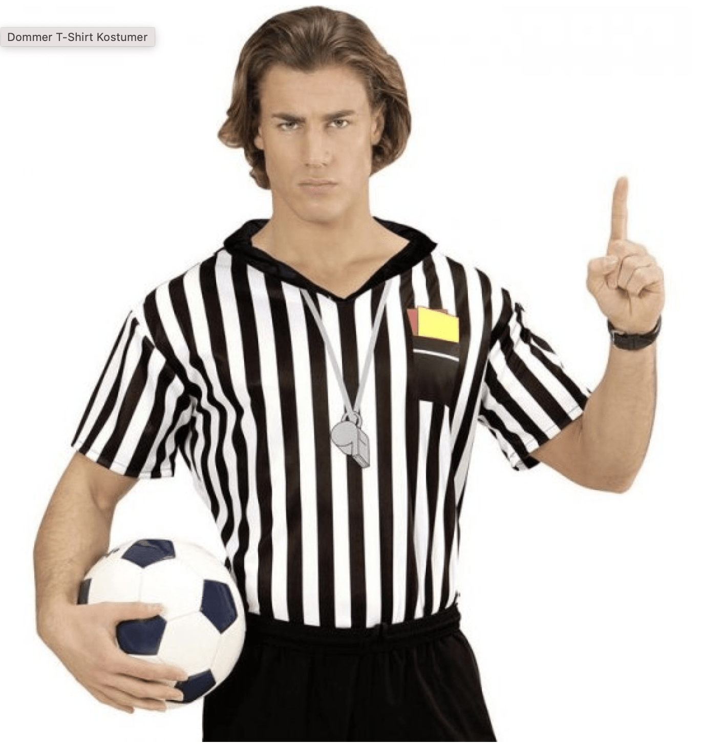 fodbolddommer kostume til voksne - KostumeUniverset