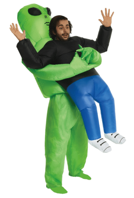 oppusteligt halloween kostume carry me alien udklædning til voksne ...